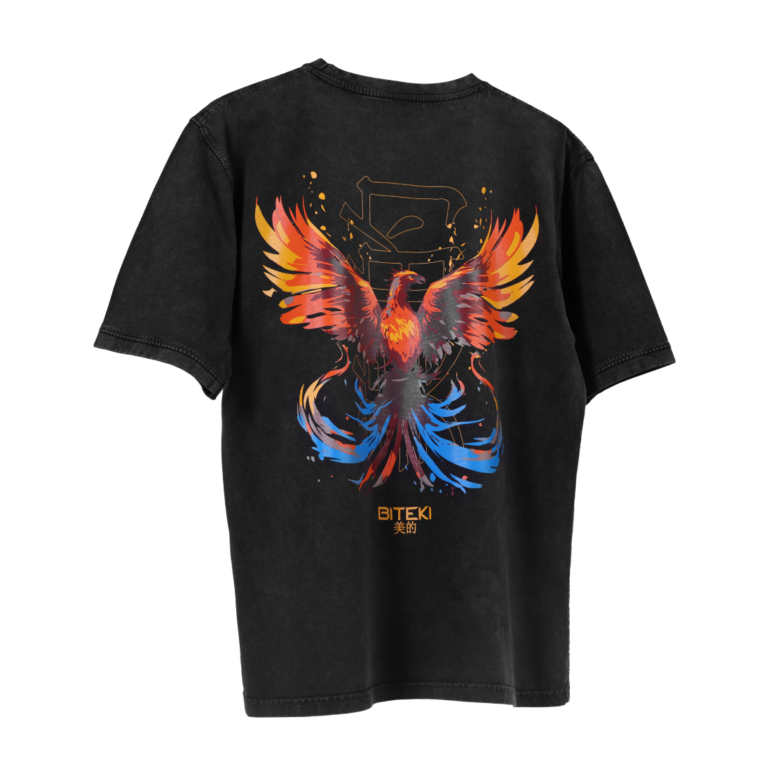 Noctural pheonix Biteki Tee Acid Wash – biteki